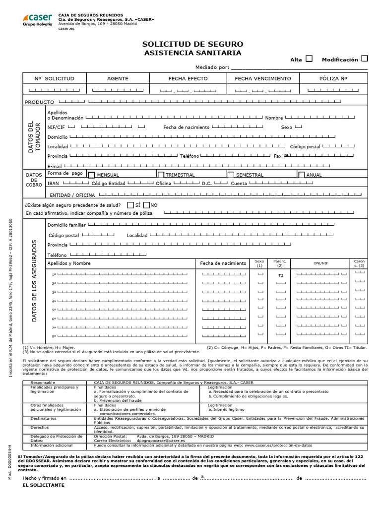 Caser Solicitud | PDF