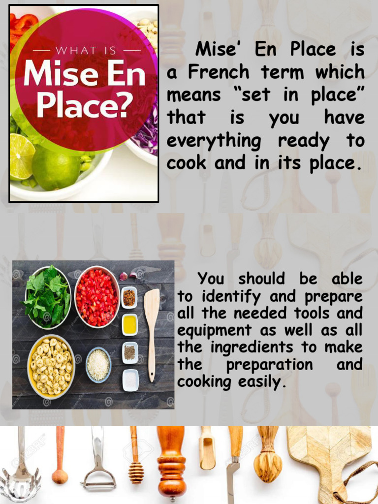 week-3-PERFORM-MISE-EN-PLACE-TLE | PDF | Hors D'oeuvre | Oven