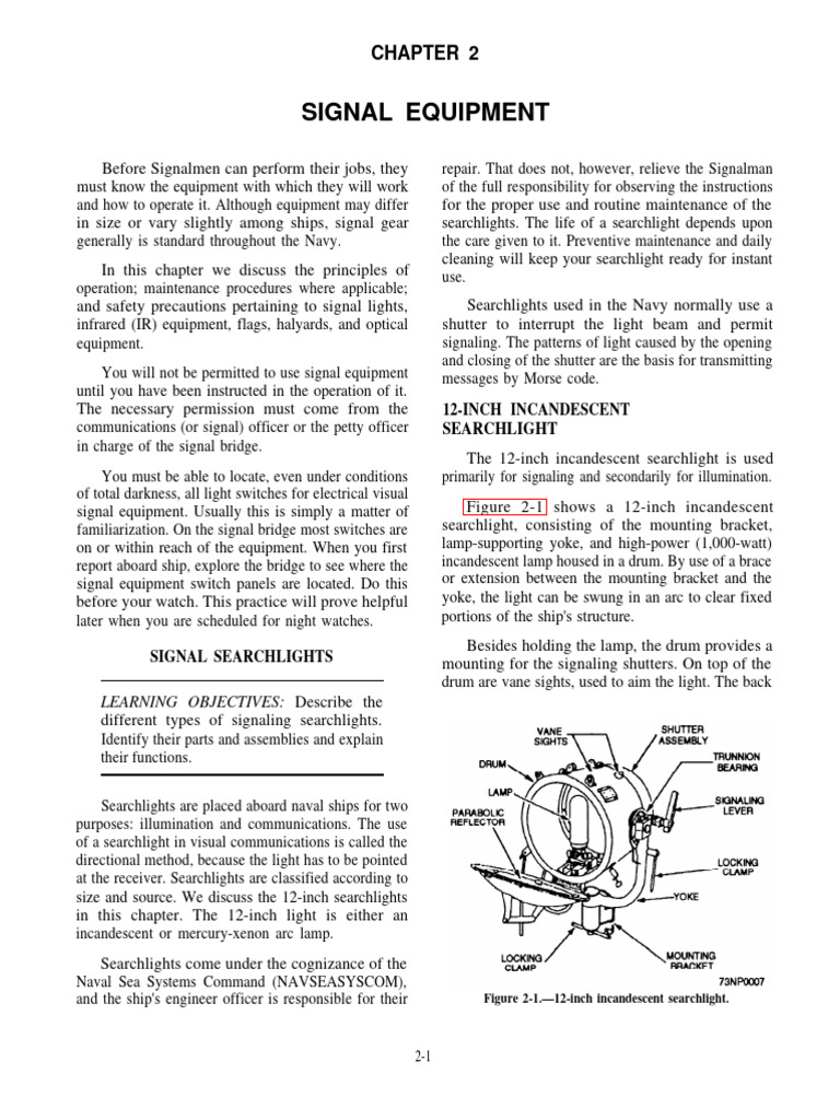 ch2 SIGNAL EQUIPMENT | PDF | Infrared | Transformer