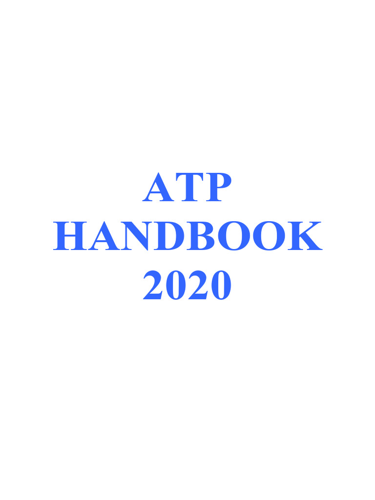 ATP 2020e Handbook | PDF | Ratification | Treaty