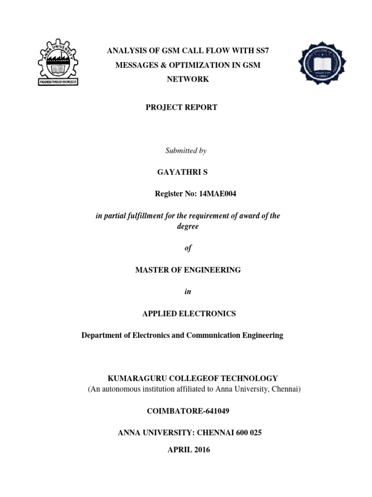 Analysis of GSM Call Flow With Ss7 | PDF | Channel Access Method ...