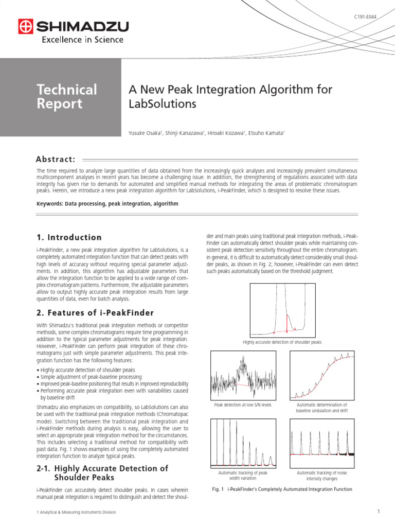 Peak Integration2 Pdf Integral Chromatography
