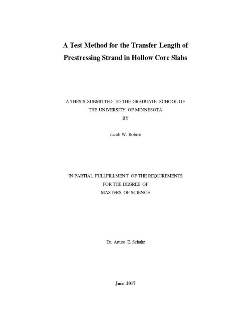 A Test Method For The Transfer Length of | PDF | Prestressed Concrete ...
