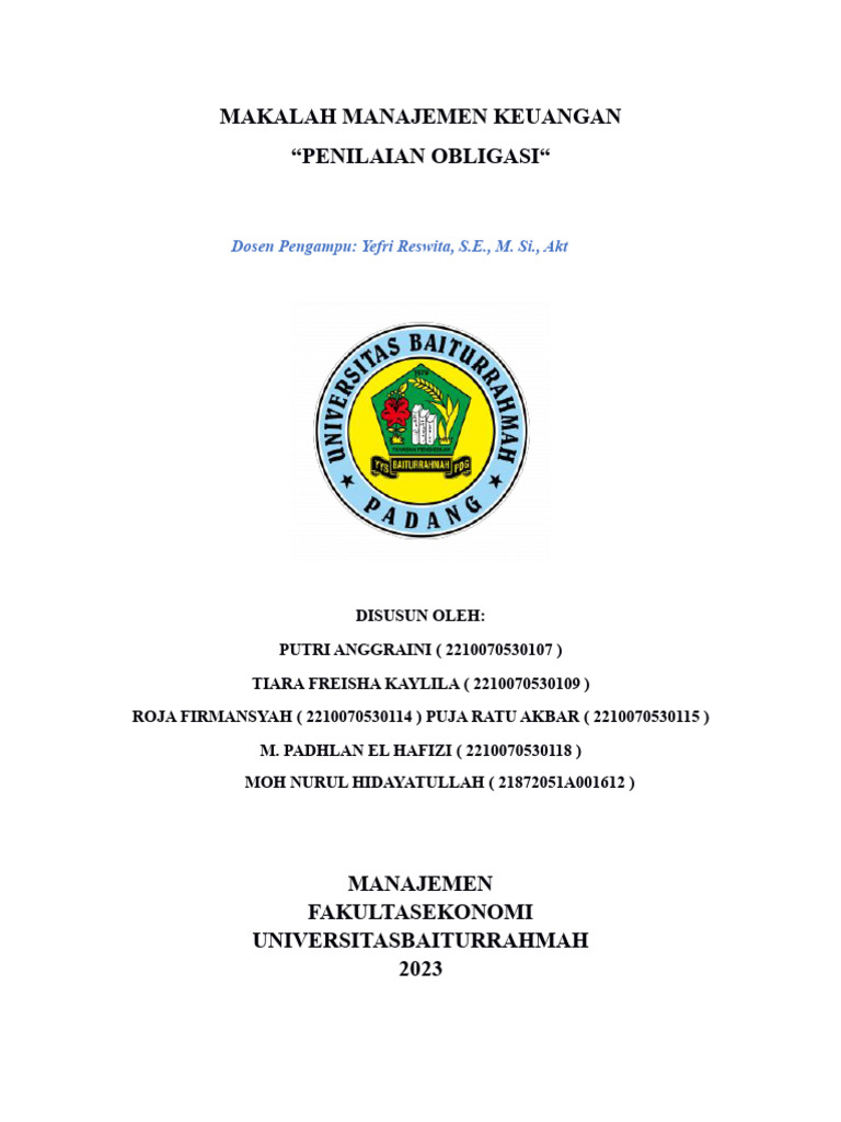 Makalah Manajemen Keuangan Kelompok 4 | PDF