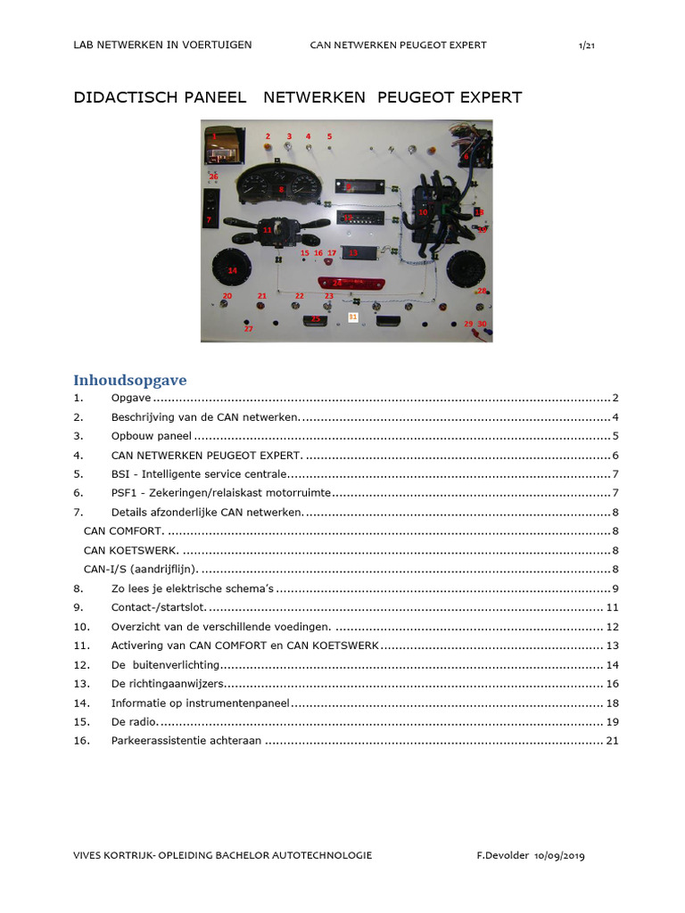 3 Peugeot Expert Docu en Opgave | PDF