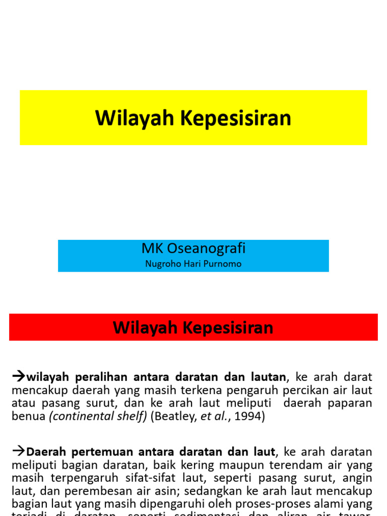 Beting Gisik dalam Wilayah Kepesisiran | PDF