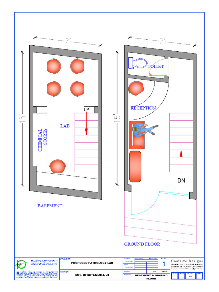 7'X15' Pathology Lab Plan | PDF