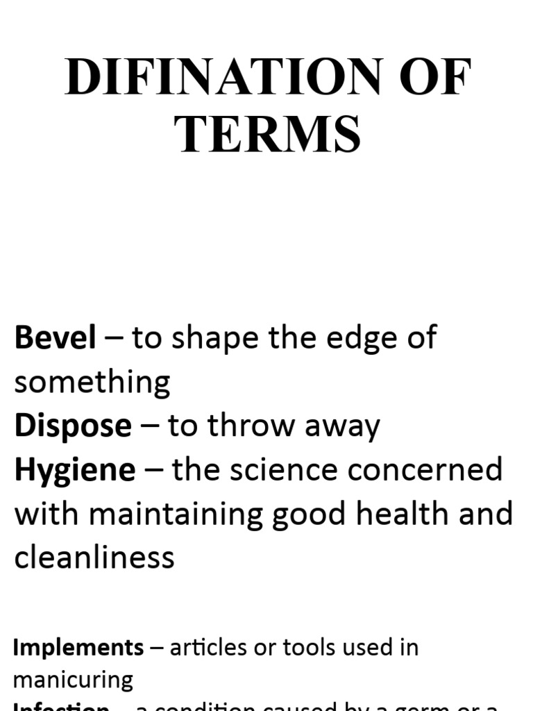 Nail Care Terms and Tools Explained | PDF | Nail (Anatomy)