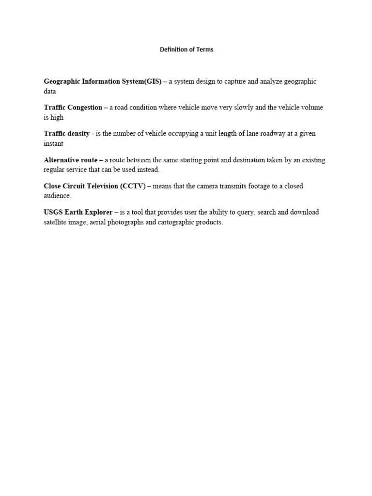 Definition Of Terms PDF
