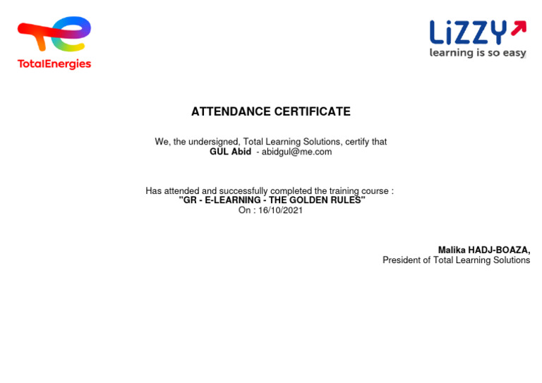 Total Golden Rule Certificate | PDF | Art