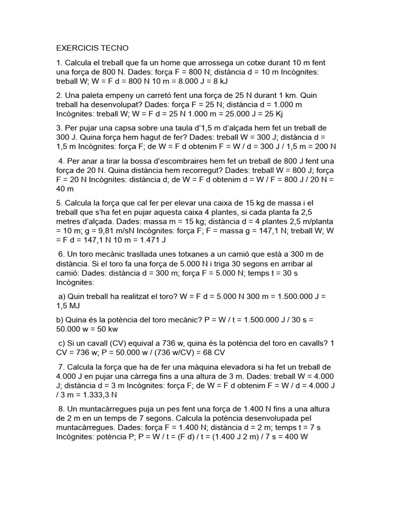 Exerc Tecno | PDF