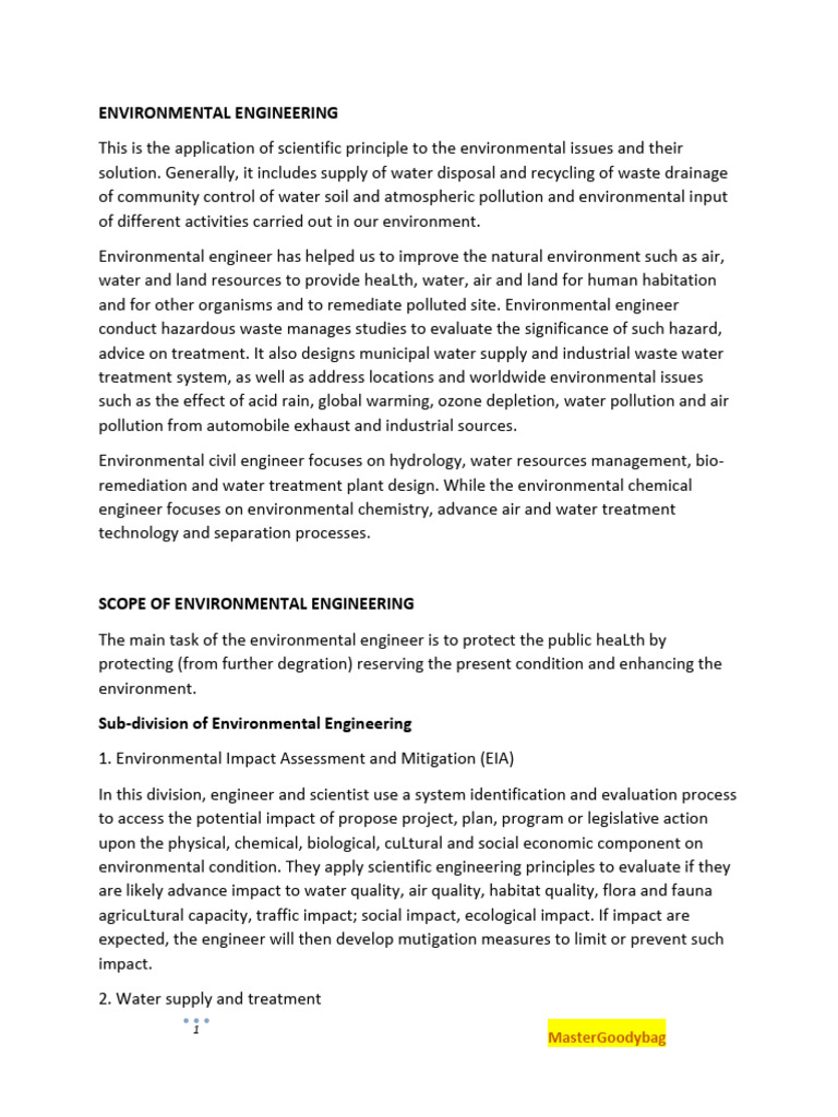Cve423 Environmental - Engineering | PDF | Environmental Engineering ...