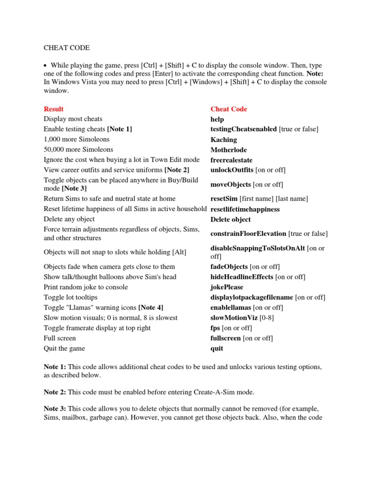 Cheat Code | PDF | Cheating In Video Games | Television