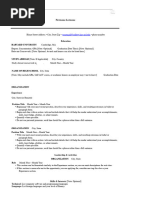 Harvard CV Template ATS FRIENDLY | PDF | International Student | Cognition