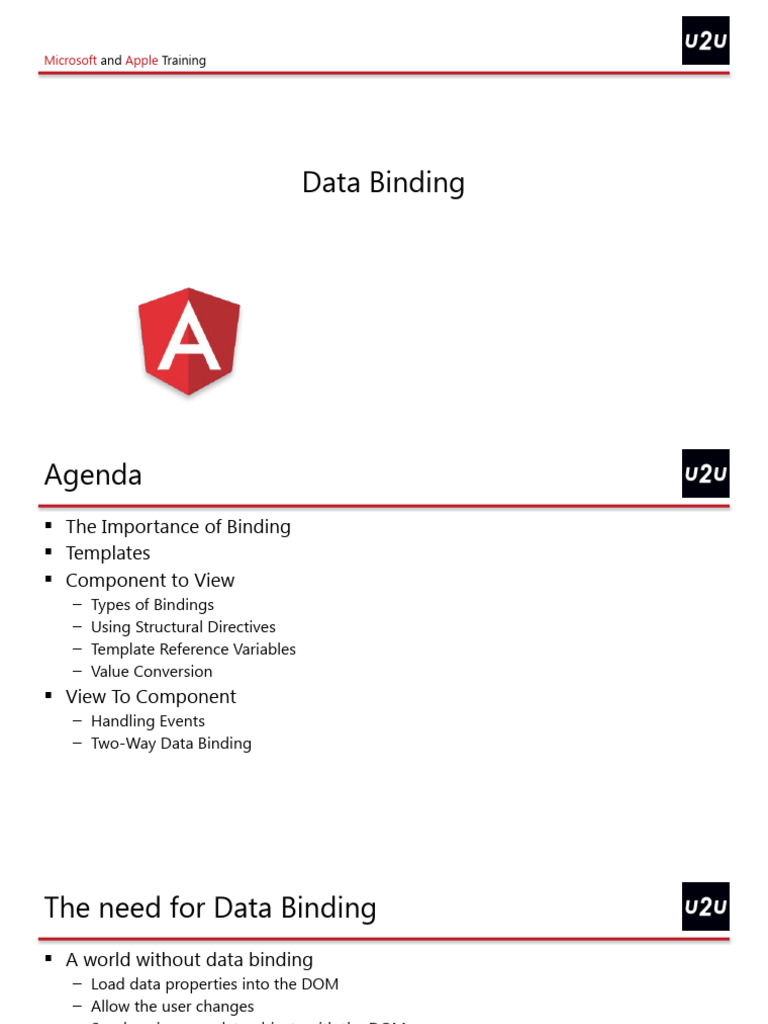 04 Data Binding Pdf Variable Computer Science Document Object Model 1589