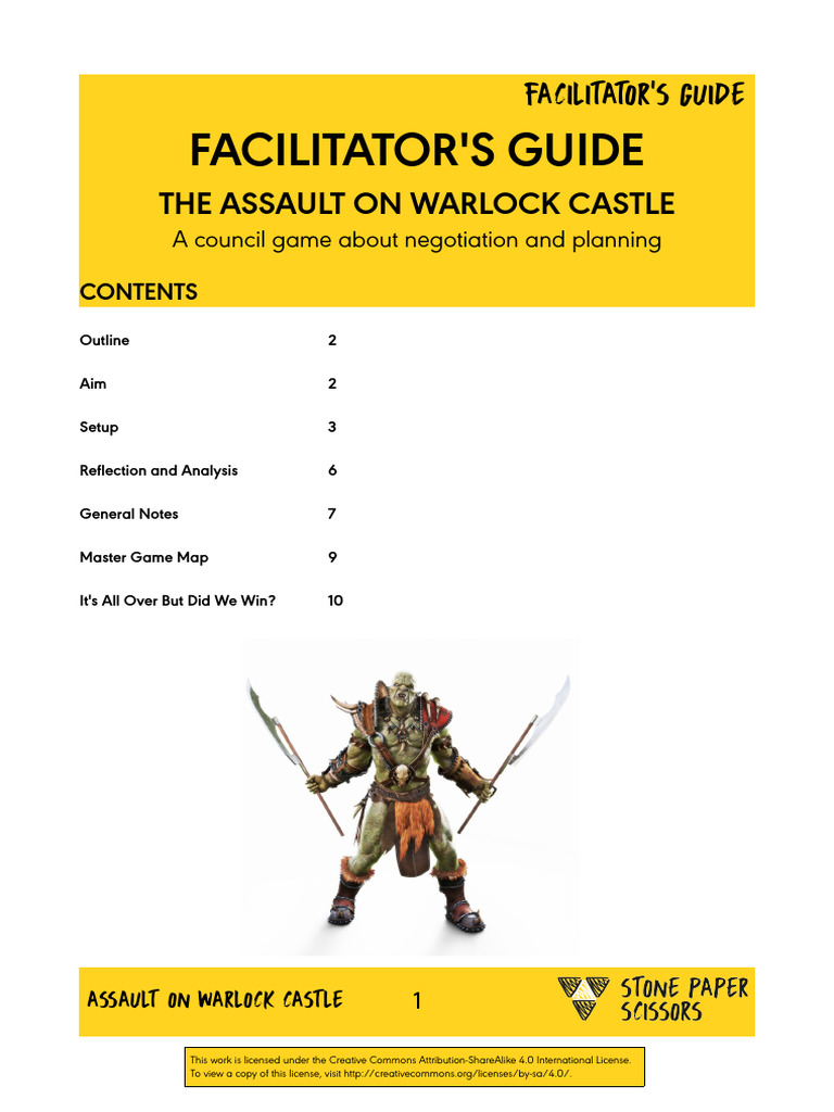 The Assault - Facilitator's Guide | PDF | Consensus Decision Making | Negotiation