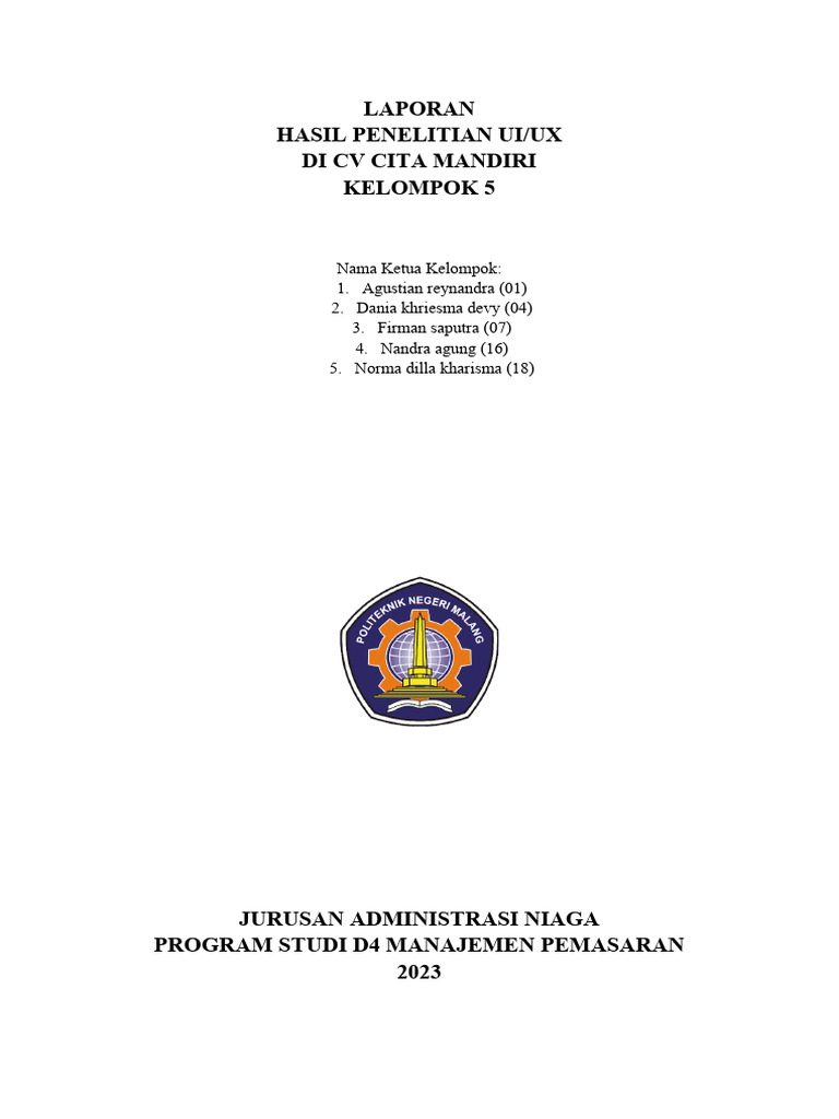Laporan Riset UI-UX Kel.5 | PDF