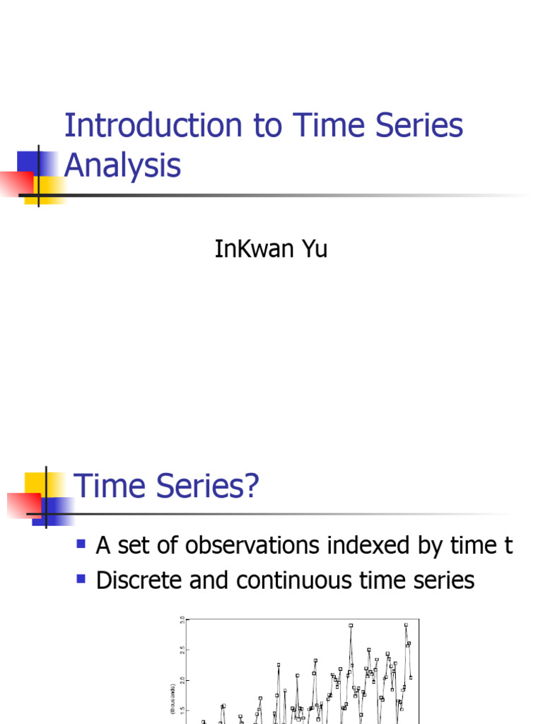 Introduction To Time Series Analysis | PDF | Time Series | Stationary Process