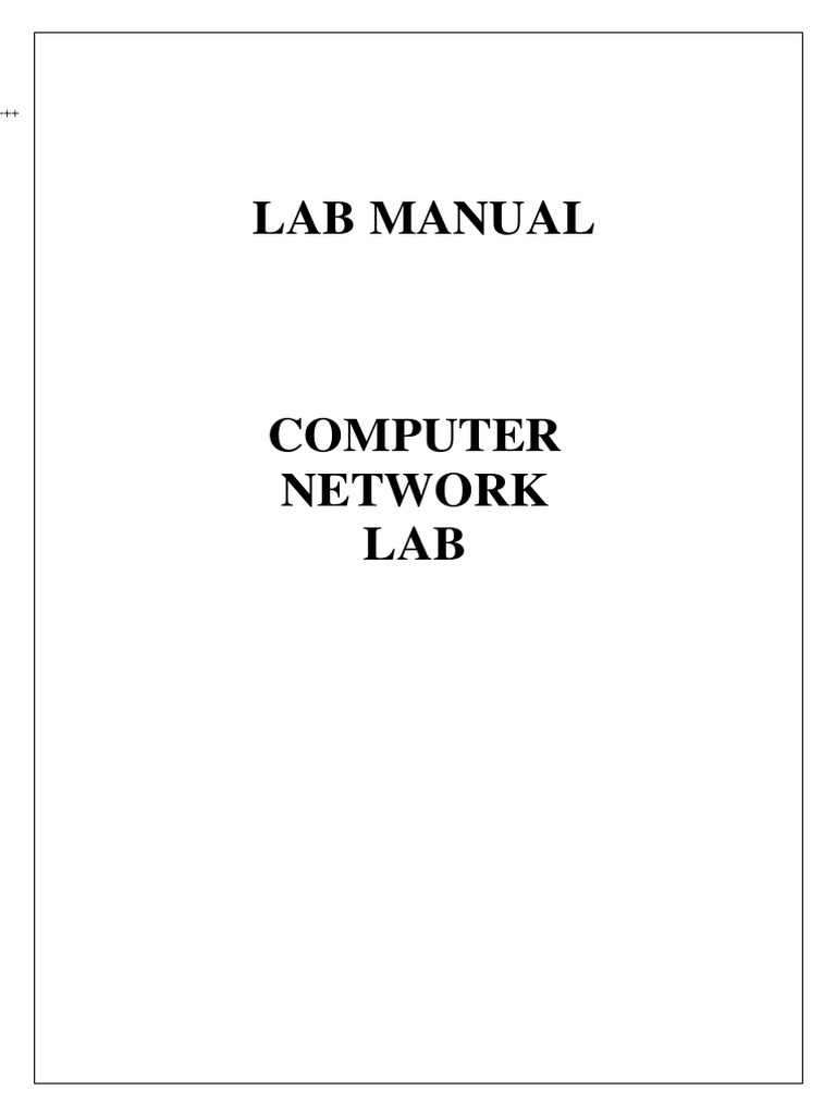 Computer Networks Lab Manual | PDF | Network Topology | Routing Computer Networks Lab Manual | PDF | Network Topology | Routing