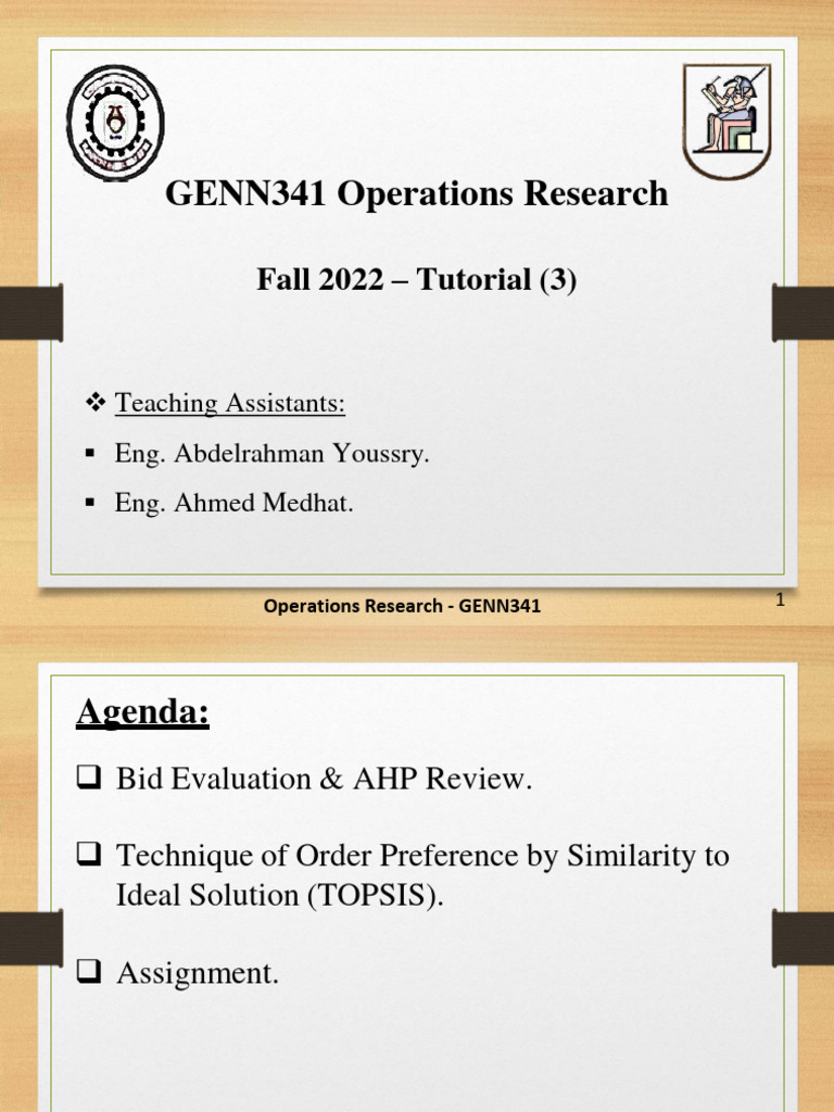 TOPSIS Method | PDF | Matrix (Mathematics) | Operations Research
