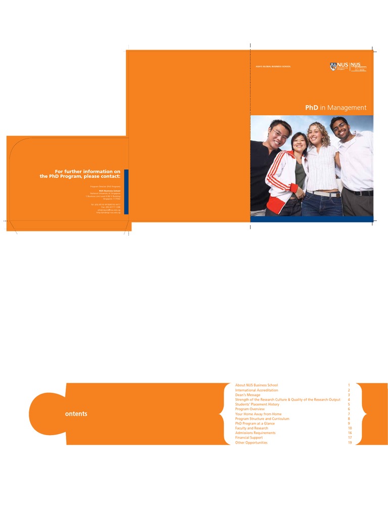 Nus Phd Brochure Pdf Thesis Doctor Of Philosophy