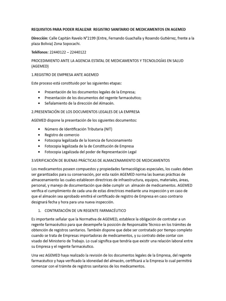 Requisitos Agemed | PDF