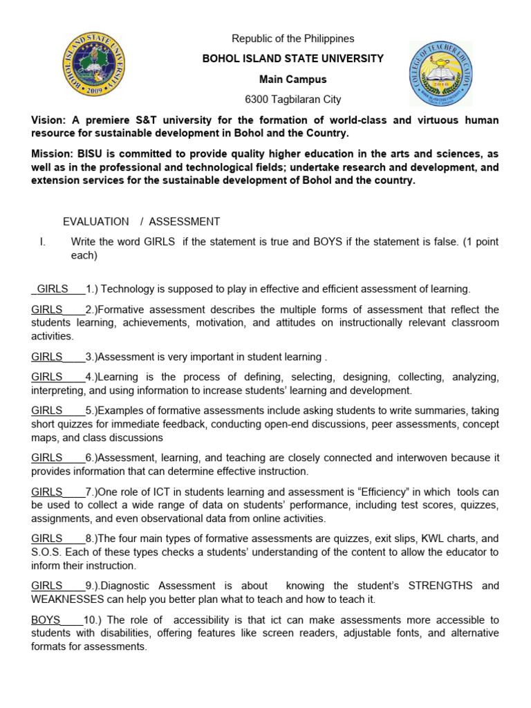 GROUP-5-ASSESSMENT Rueljayhamlig | PDF | Educational Assessment | Educational Technology