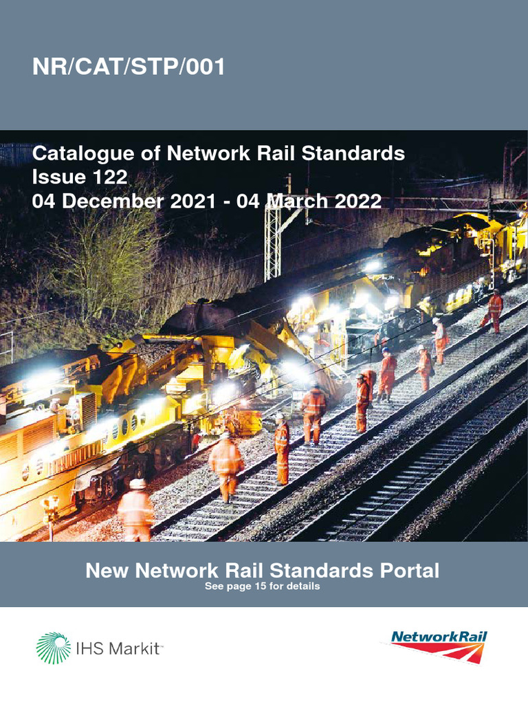Catalogue of Network Rail Standards Issue 122 | PDF | Specification (Technical Standard ...