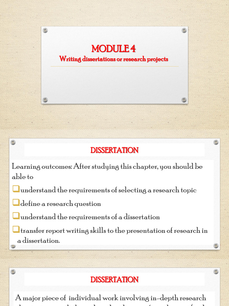 Module 4 Writing - Dissertation | PDF | Thesis | Methodology