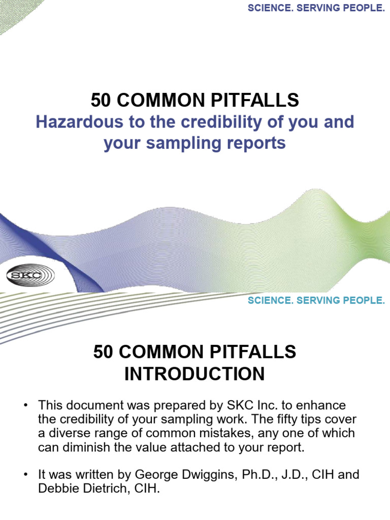 50 Common Pitfalls: Hazardous To The Credibility of You and Your ...