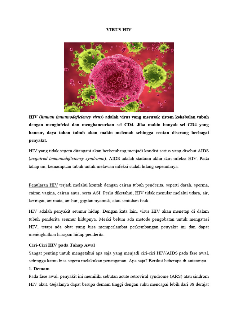 Virus Hiv | PDF