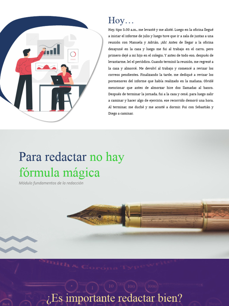 1. Fundamentos de Redacción 1 | PDF | Comunicación | Comunicación humana