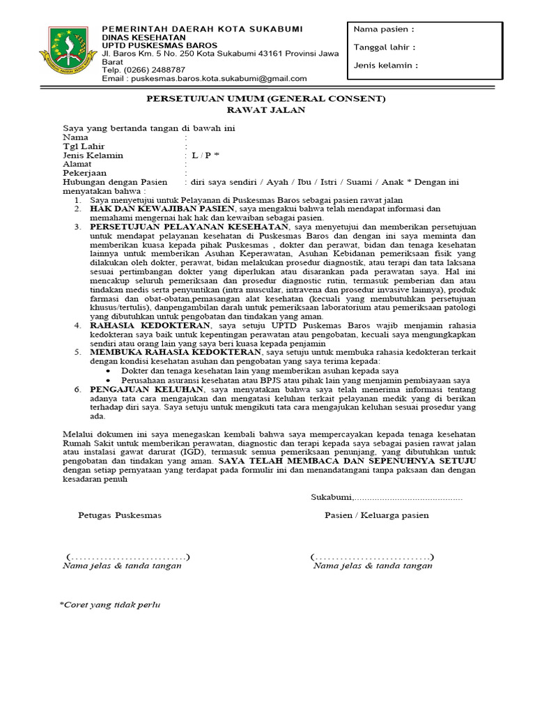 Form General Consent | PDF