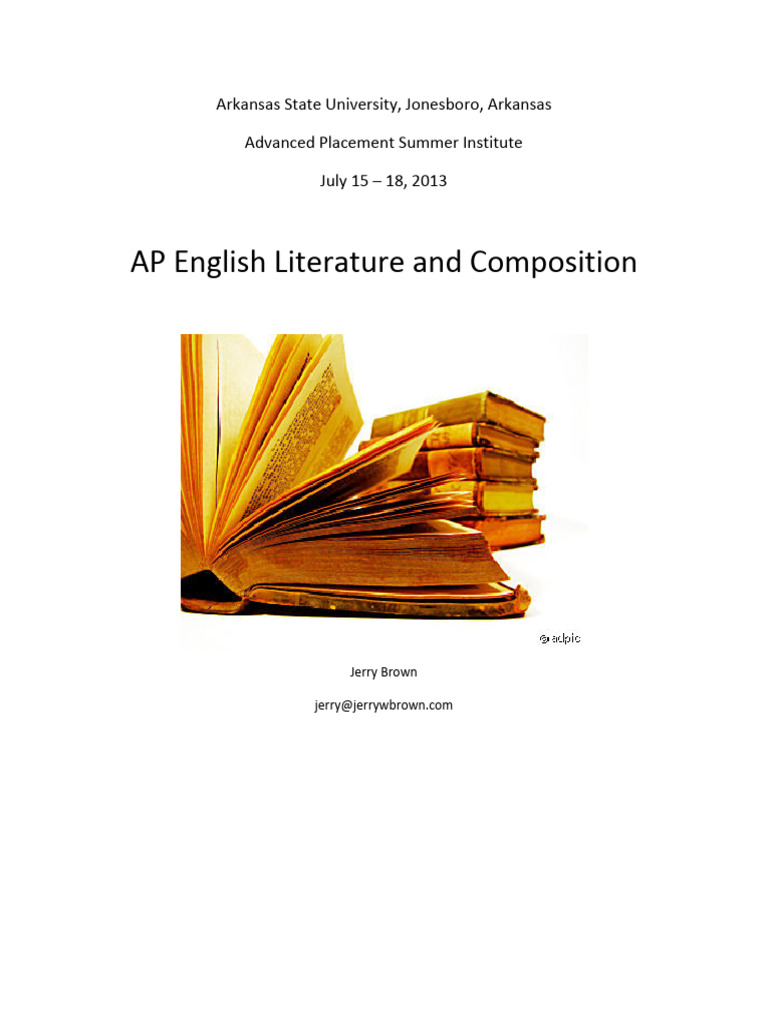 AP English Literature and Composition | PDF | Advanced Placement | Poetry