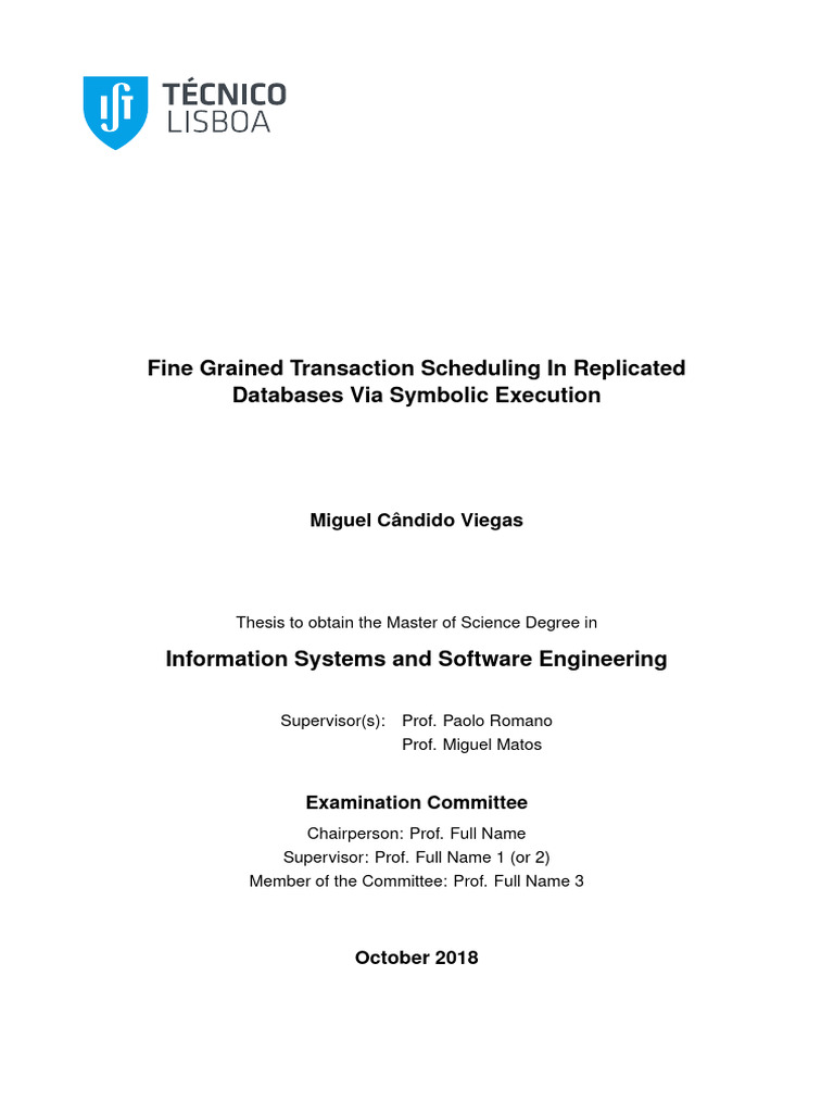 Thesis MiguelViegas | PDF | Replication (Computing) | Data