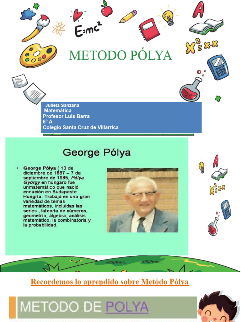 Metodo - Pólya - JulietaSanzana | PDF | Salud y bienestar