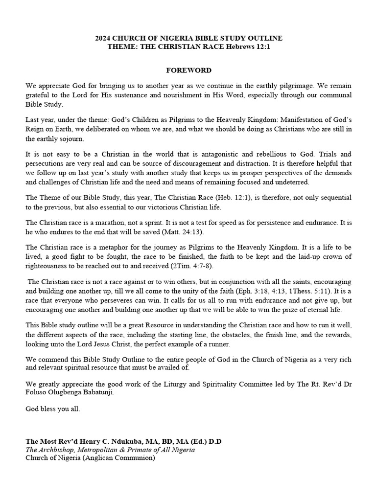 2024 Bible Study Outline Manuscript Pdf Jesus Pentecost