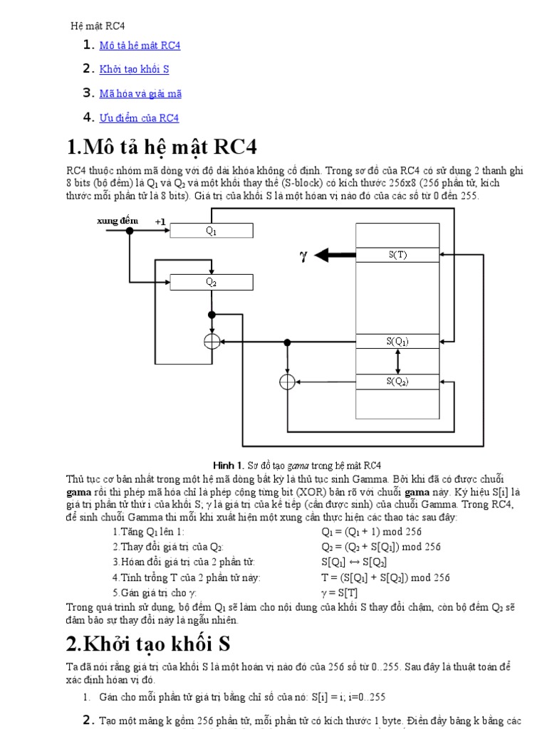 hệ mật rc4 | PDF