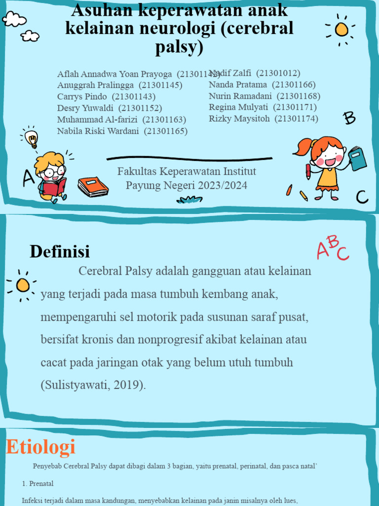 Askep Anak Kelainan Kongenital Sistem Neuro Kel 6 | PDF