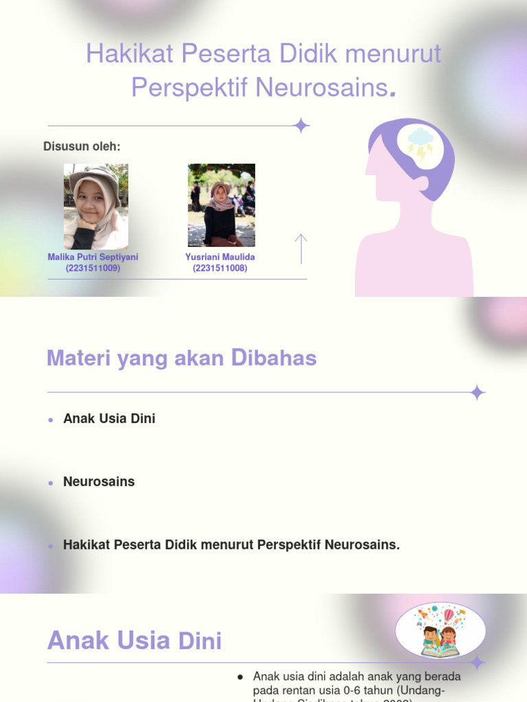 Hakikat Peserta Didik Menurut Perspektif Neurosains | PDF Hakikat Peserta Didik Menurut Perspektif Neurosains | PDF