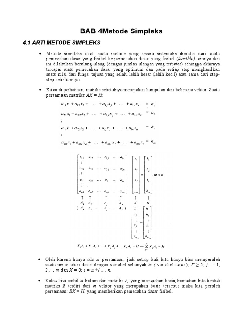 Metode Simpleks 1 | PDF