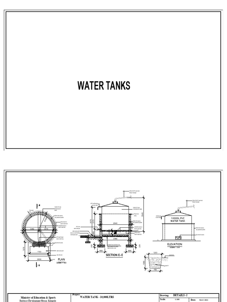 Water Tank | PDF | Civil Engineering | Architectural Design
