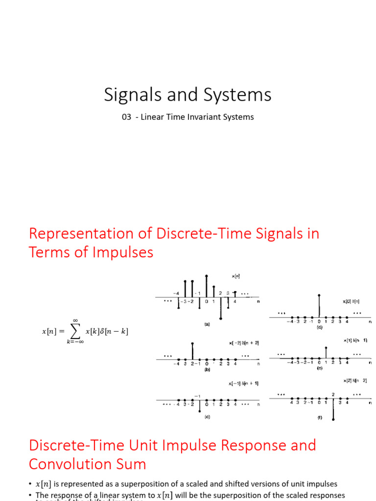03 - Linear Time Invariant Systems | PDF | Telecommunications Engineering | Algorithms