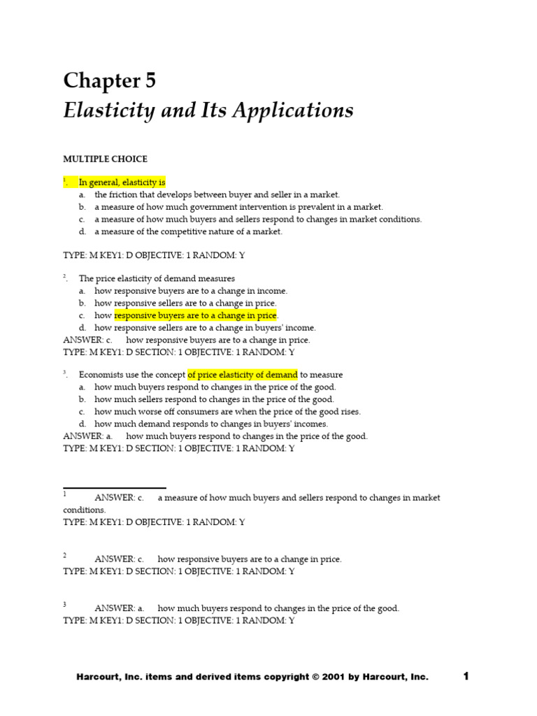 Chap 05 | PDF | Demand | Price Elasticity Of Demand