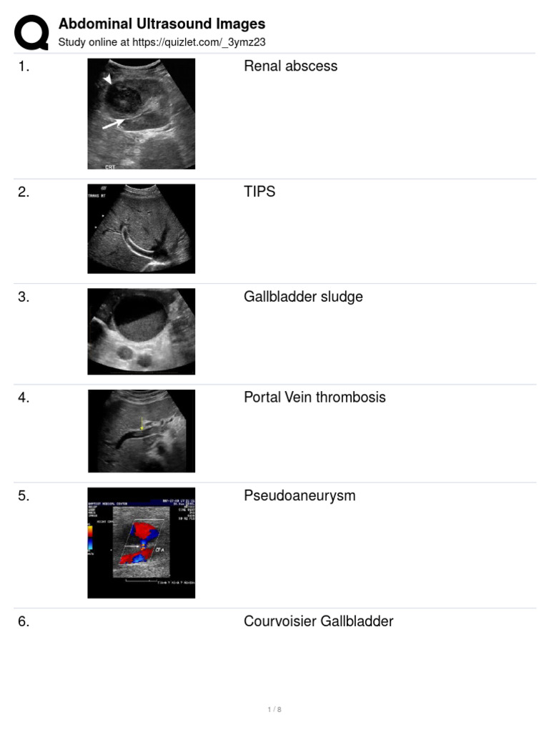 Pathology Ultrasound | PDF | Gallbladder | Liver