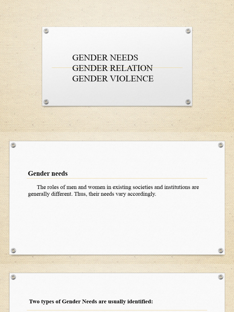 Gender | PDF | Violence Against Women | Gender Studies