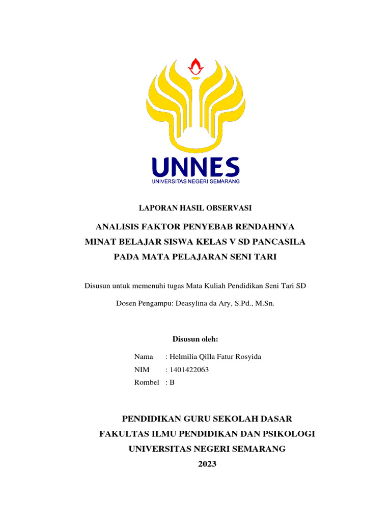 12 - Helmilia Qilla Fatur Rosyida - 1401422063 - Laporan Chase Methode | PDF