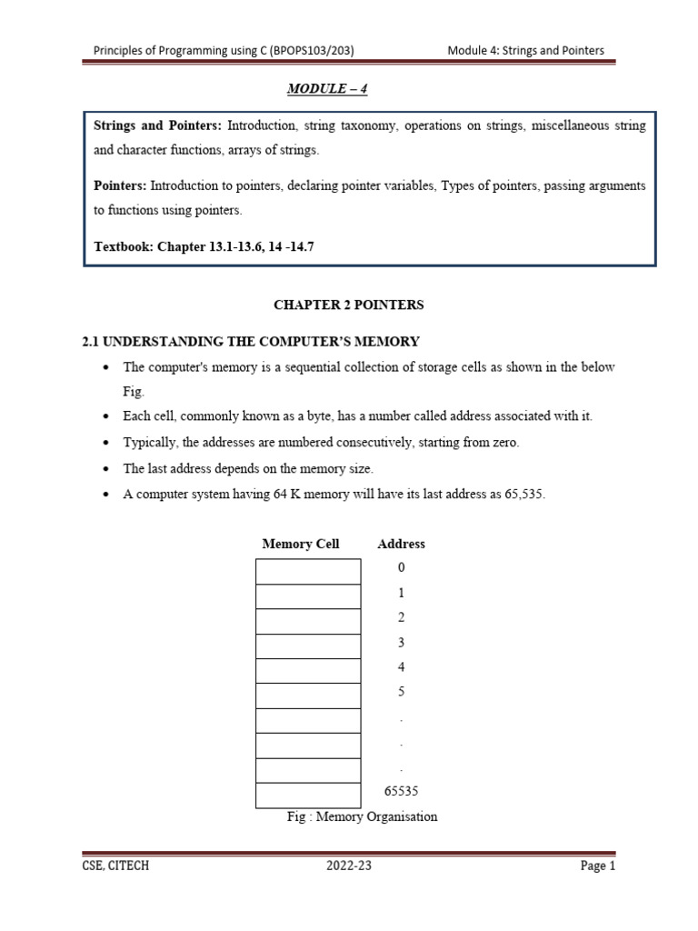 Module4 Chapter2 Pdf Pointer Computer Programming Variable Computer Science 9143