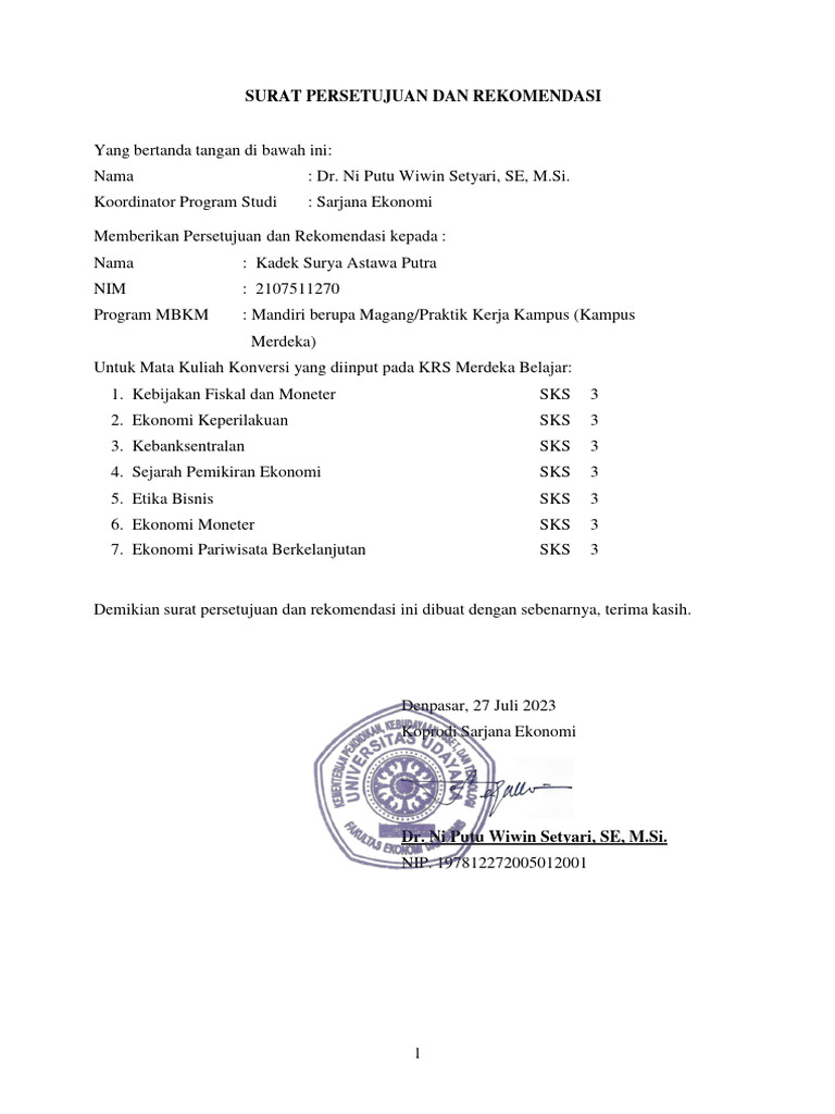 Kadek Surya Astawa Putra 2 | PDF
