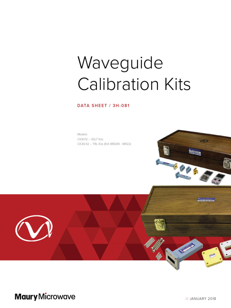 Waveguide Calibration Kit | PDF | Metrology | Computer Engineering Waveguide Calibration Kit | PDF | Metrology | Computer Engineering